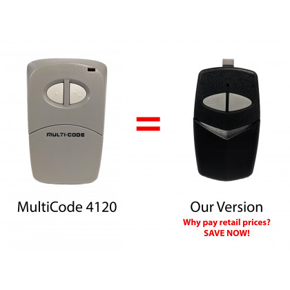 Multi-Code 4120 Compatible 2-Button Remote Control